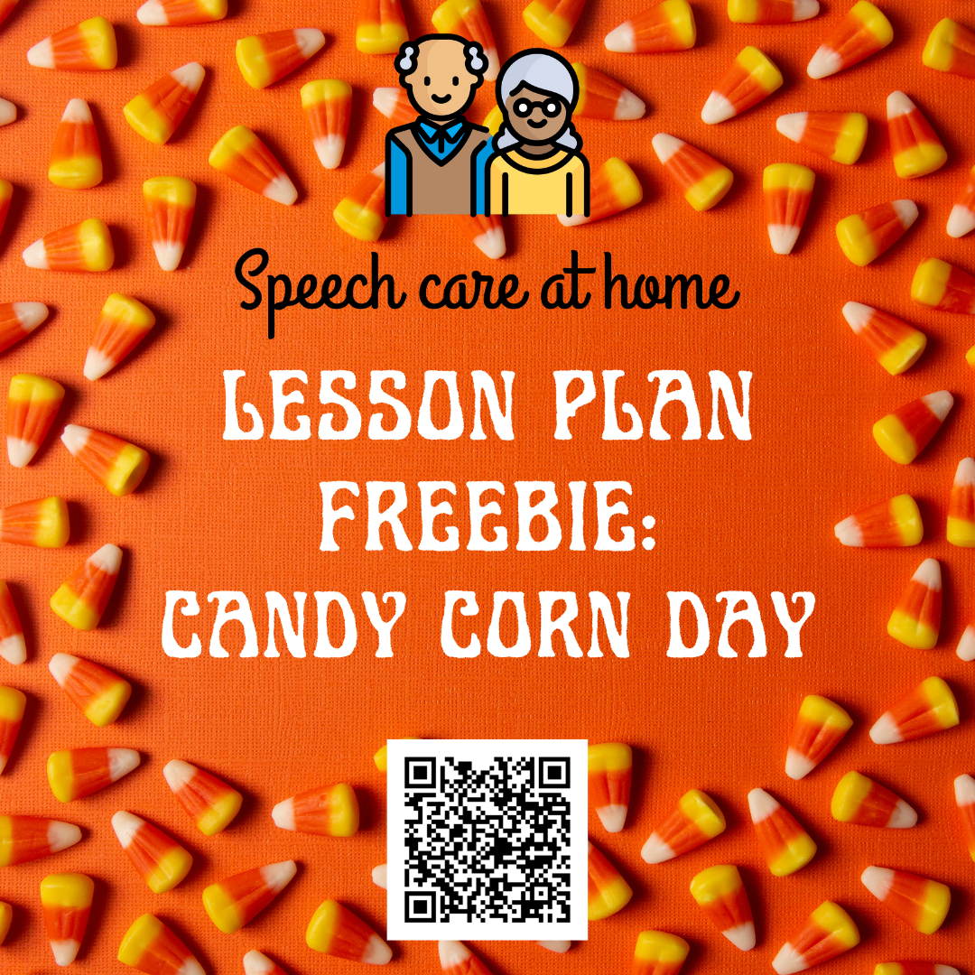 Lesson Plan Freebie: Candy Corn Day - Speech Care at Home | Speech ...