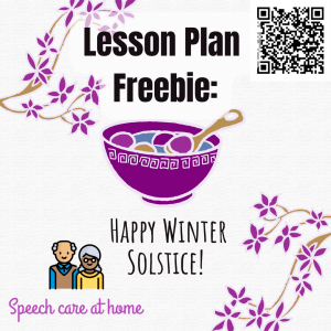 Lesson Plan Freebie: Happy Winter Solstice! - Speech Care at Home ...